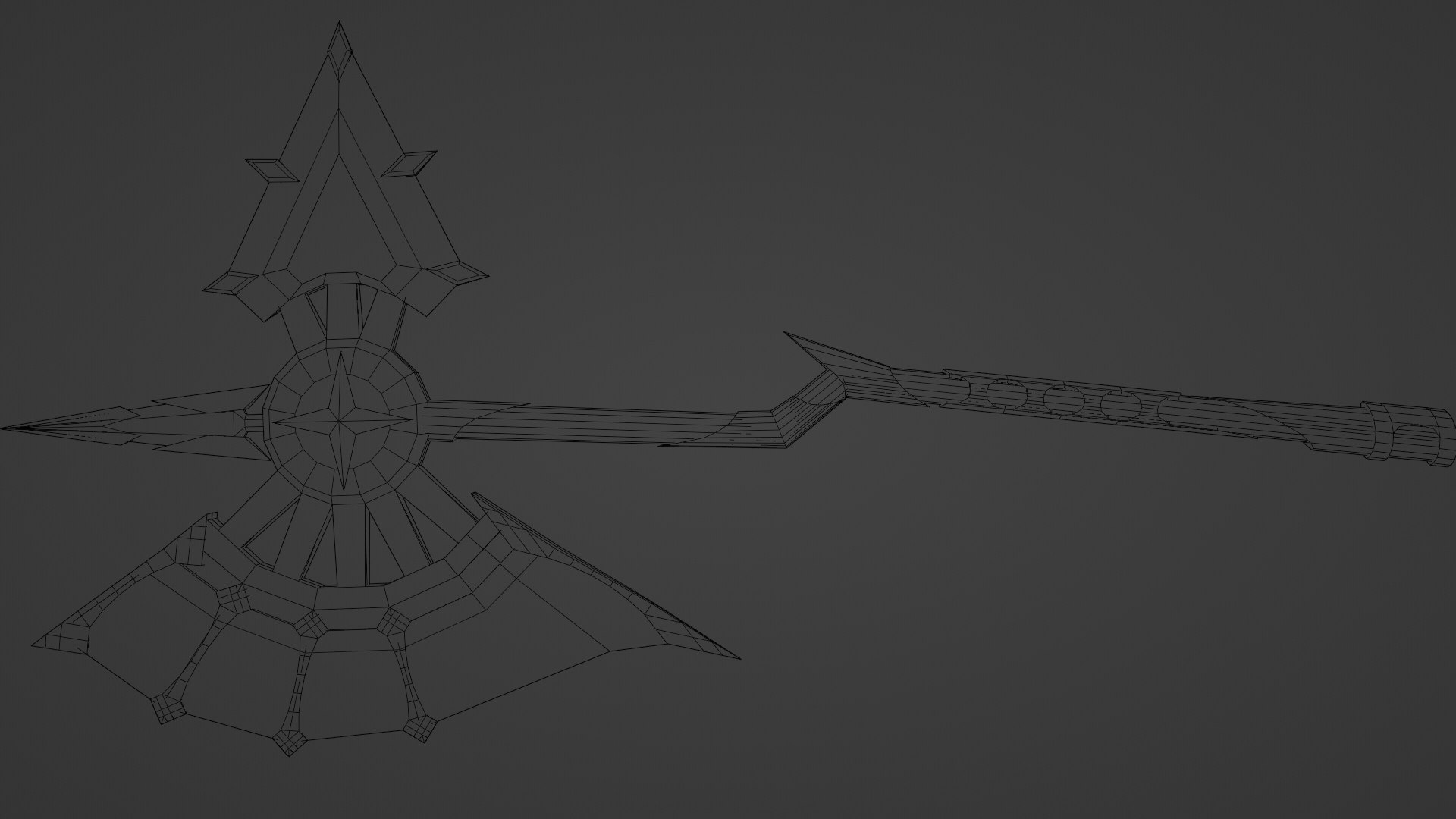 Stylized gold axe encrusted with black crystals 3D model - TurboSquid ...