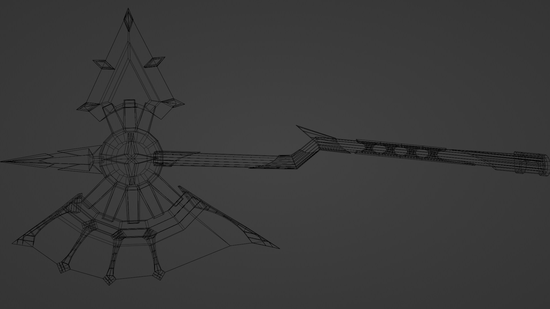 Stylized gold axe encrusted with black crystals 3D model - TurboSquid ...