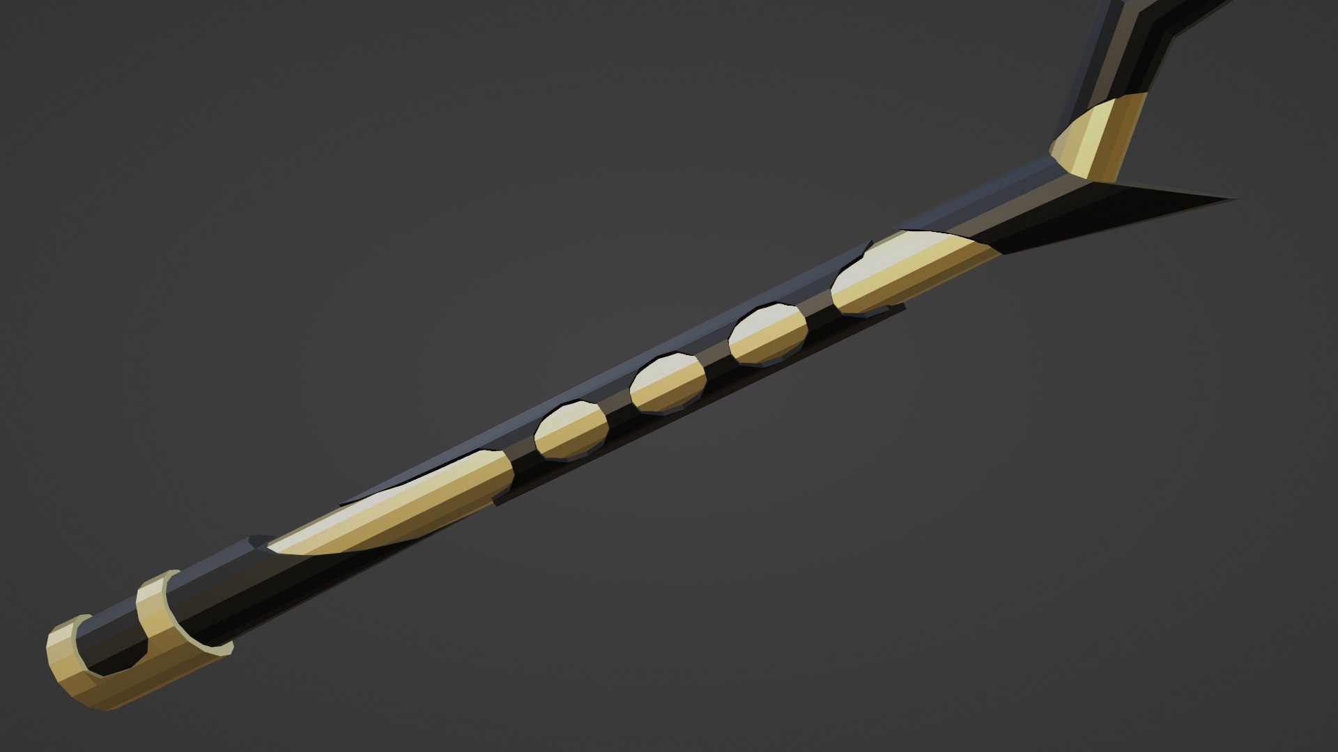 Stylized gold axe encrusted with black crystals 3D model - TurboSquid ...
