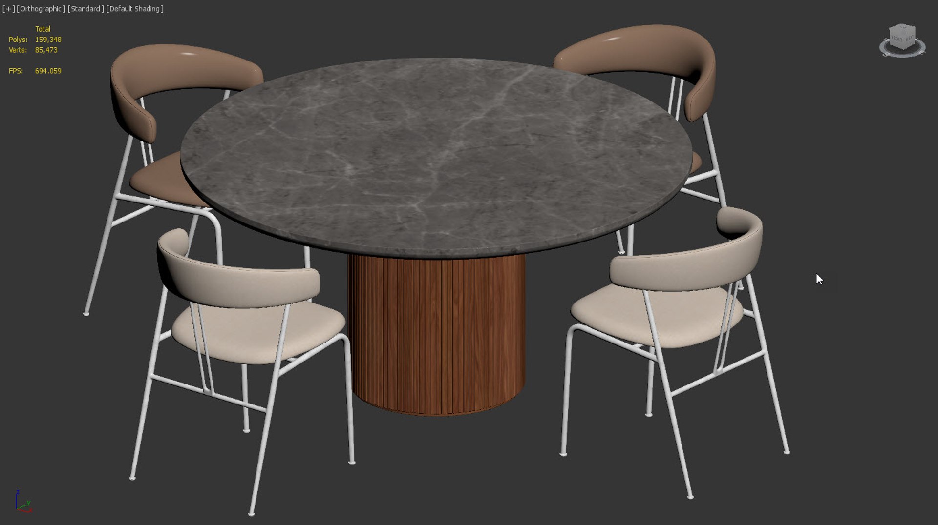 Violin Dinning Set 02 By Gubi Model - TurboSquid 1733689