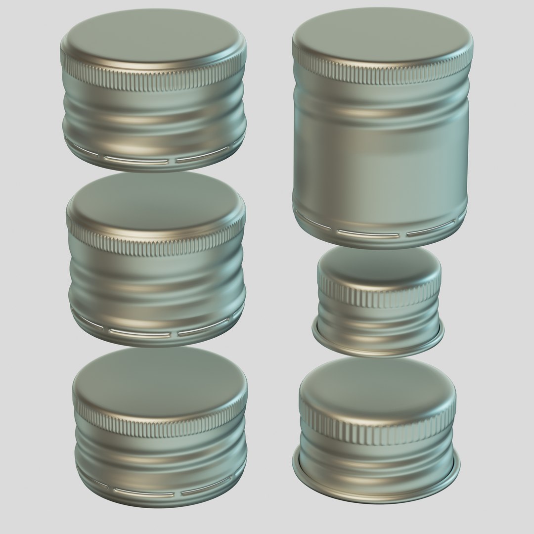 Bottle Caps 3D - TurboSquid 2037043