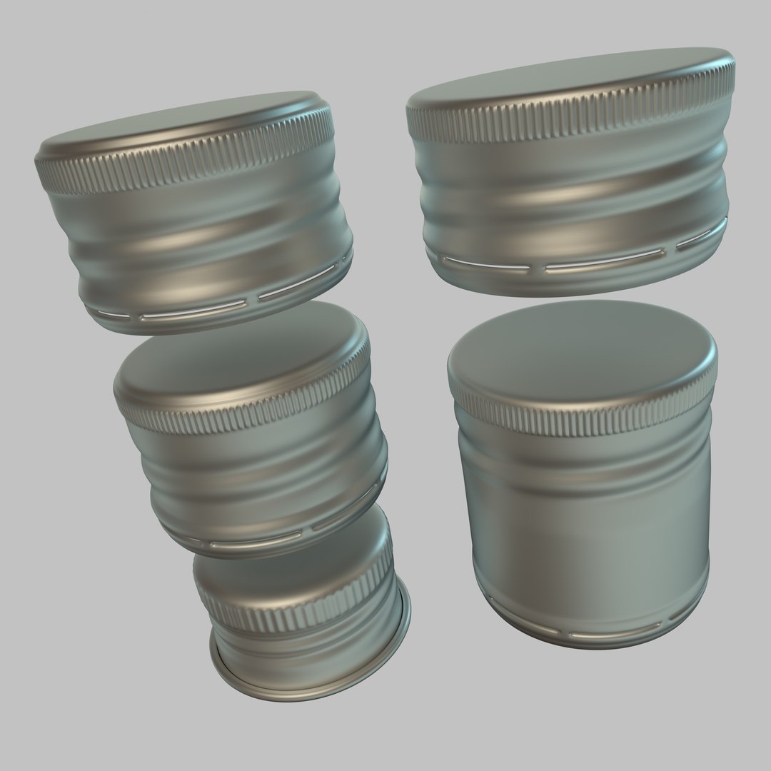 Bottle Caps 3D - TurboSquid 2037043