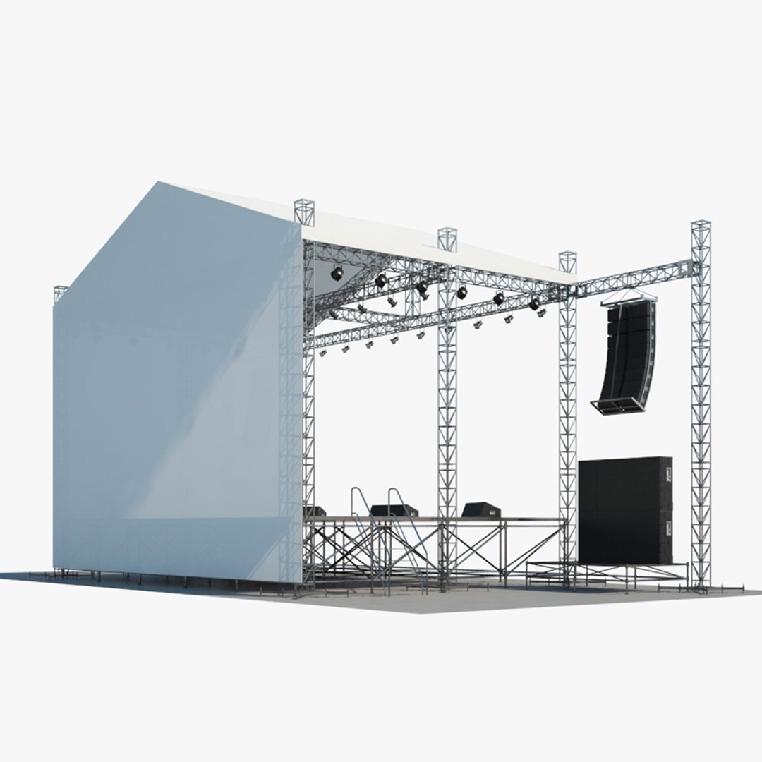 Concert Stage 3D Model - TurboSquid 1743710