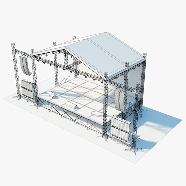 Concert Stage 3D model - TurboSquid 1743710
