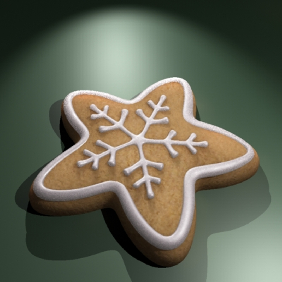 3d christmas cookie model