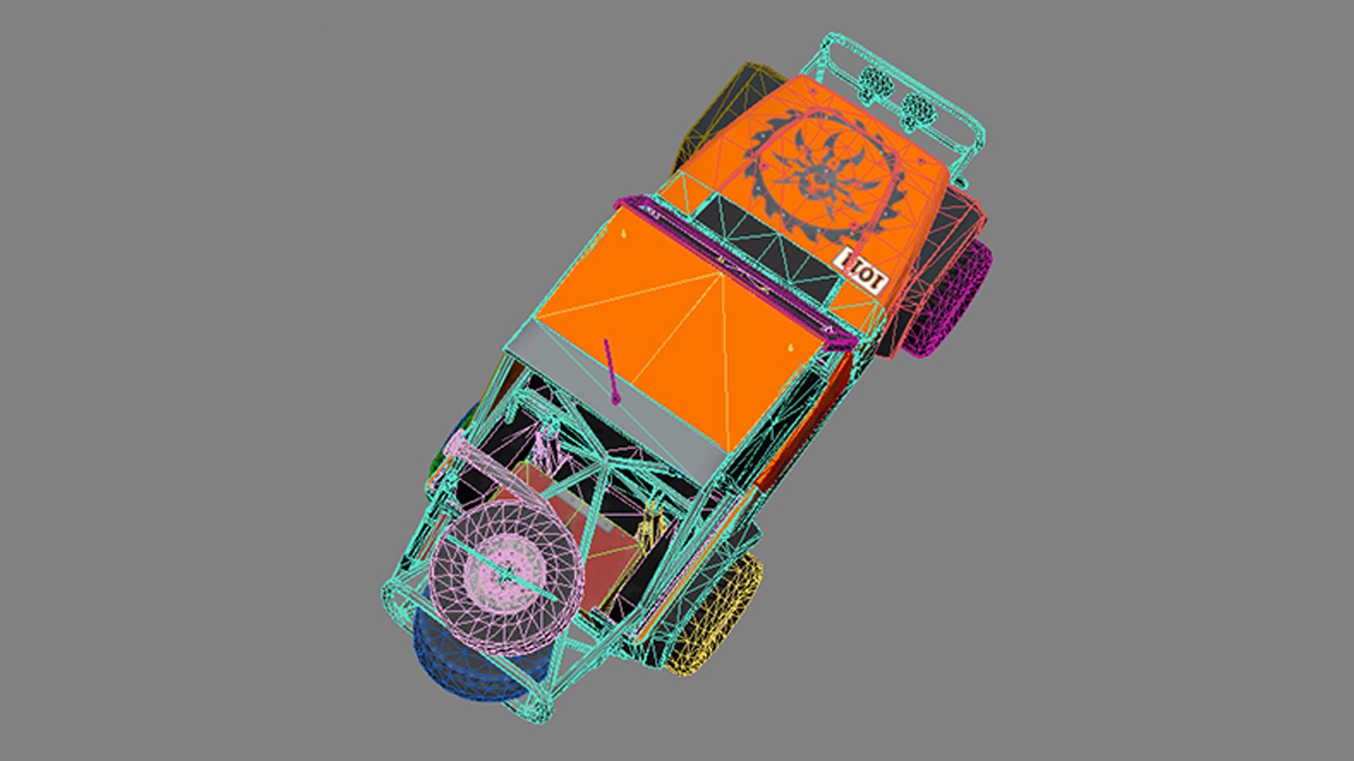 3D 4x4 Off-Road-008 II Poison Spyder Racing II Offroad Car Low Poly ...