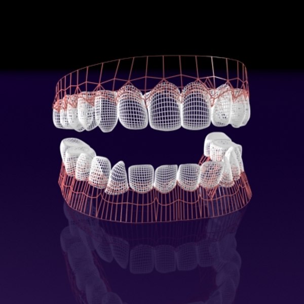 jaw mouth teeth 3d max