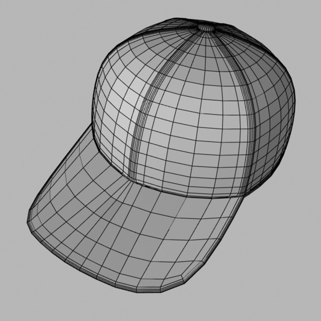 3d Model Hat Baseball