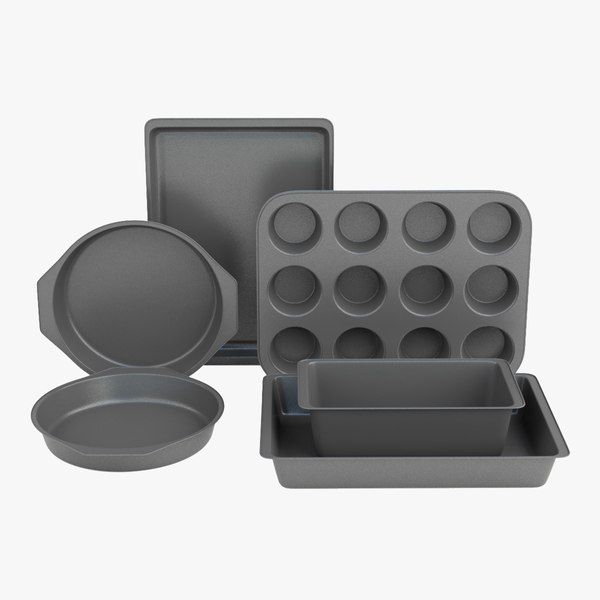 3D Baking Pan Set - TurboSquid 1998318