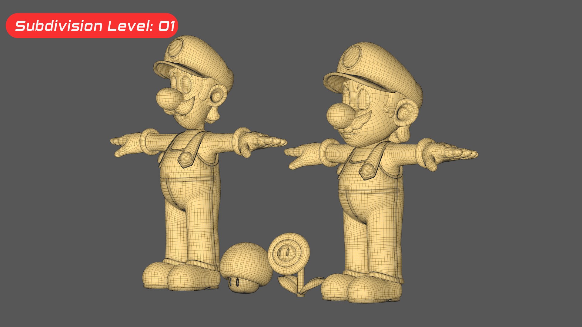Mario And Luigi Collection Super Mario Assets 3D - TurboSquid 1718314