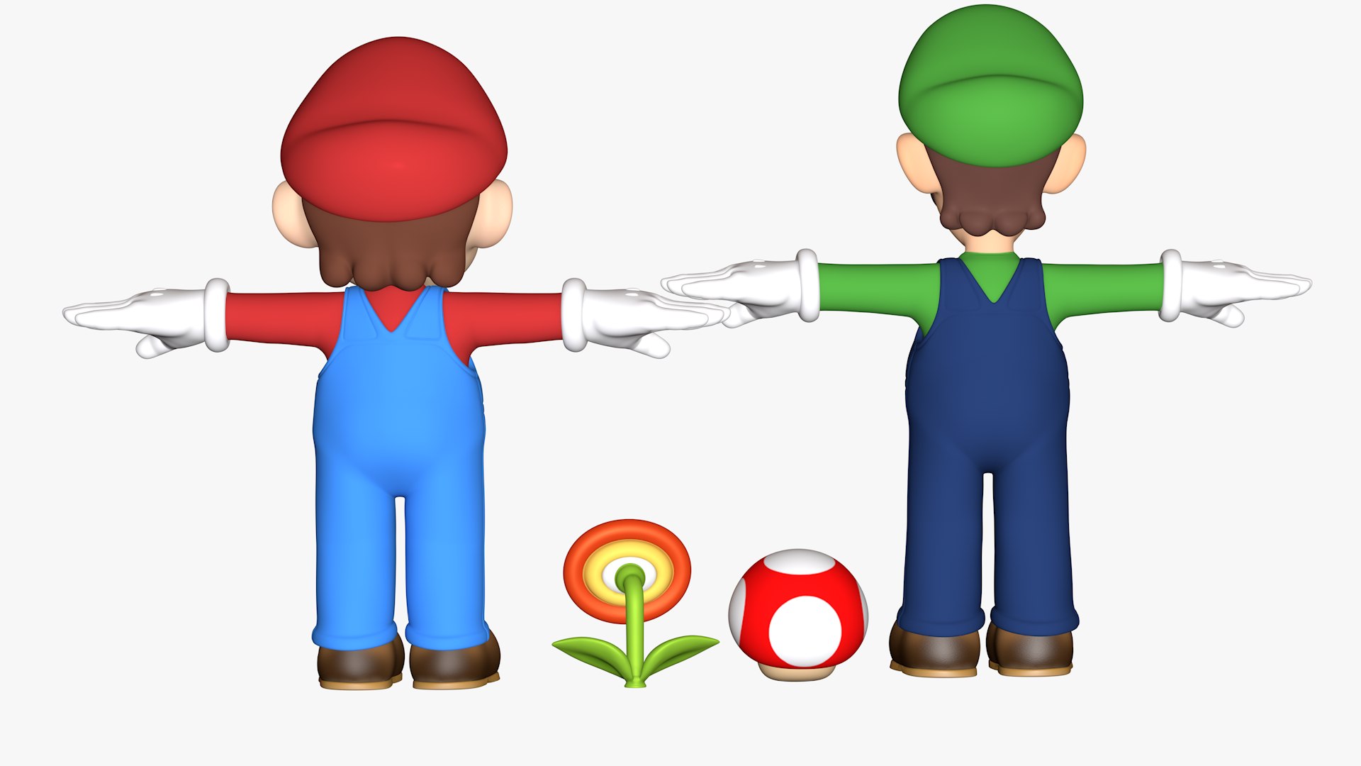 Mario And Luigi Collection Super Mario Assets 3D - TurboSquid 1718314