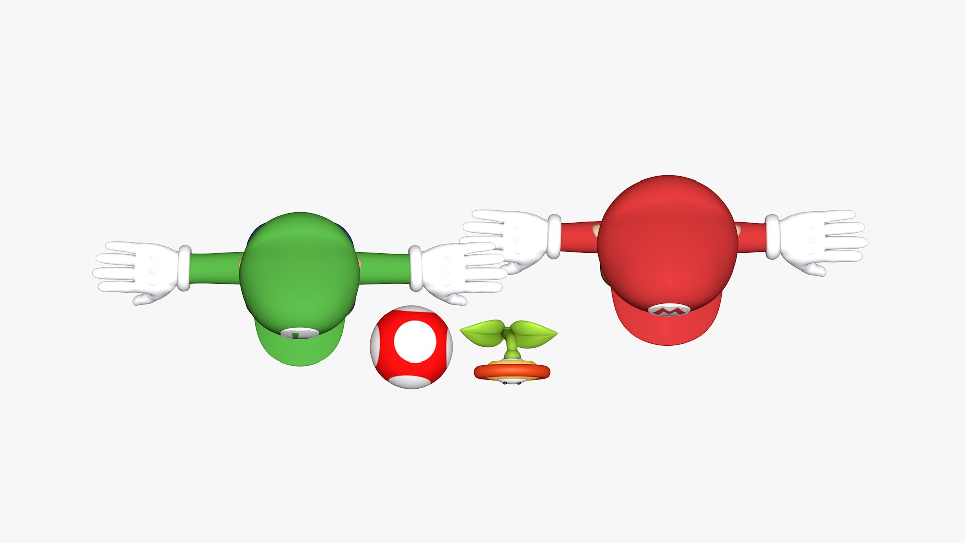 Mario And Luigi Collection Super Mario Assets 3D - TurboSquid 1718314