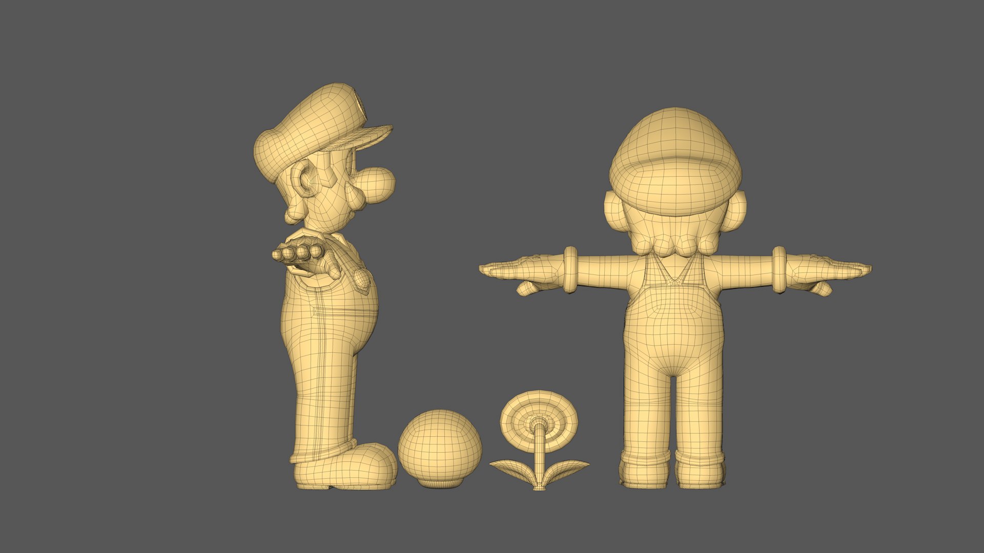 Mario and Luigi Collection Super Mario Assets 3D - TurboSquid 1718314