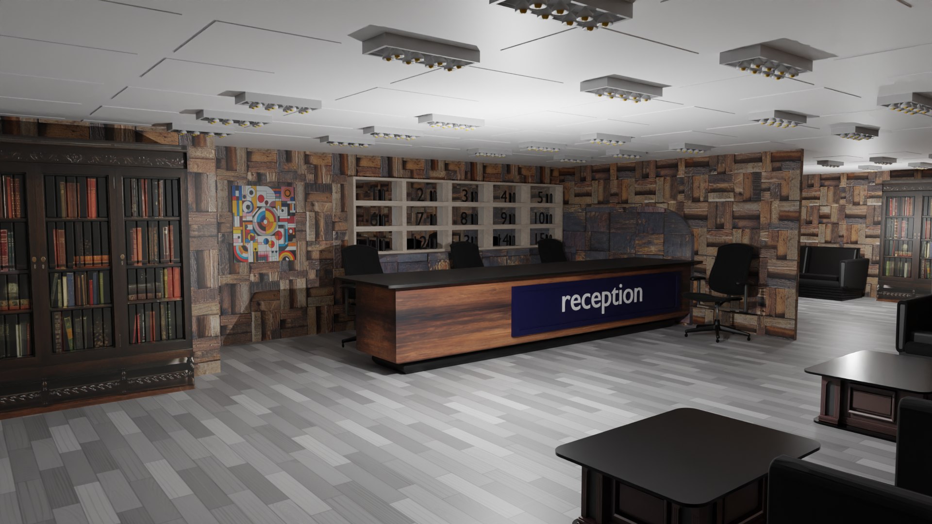 Reception Interior 3D Model - TurboSquid 2178792
