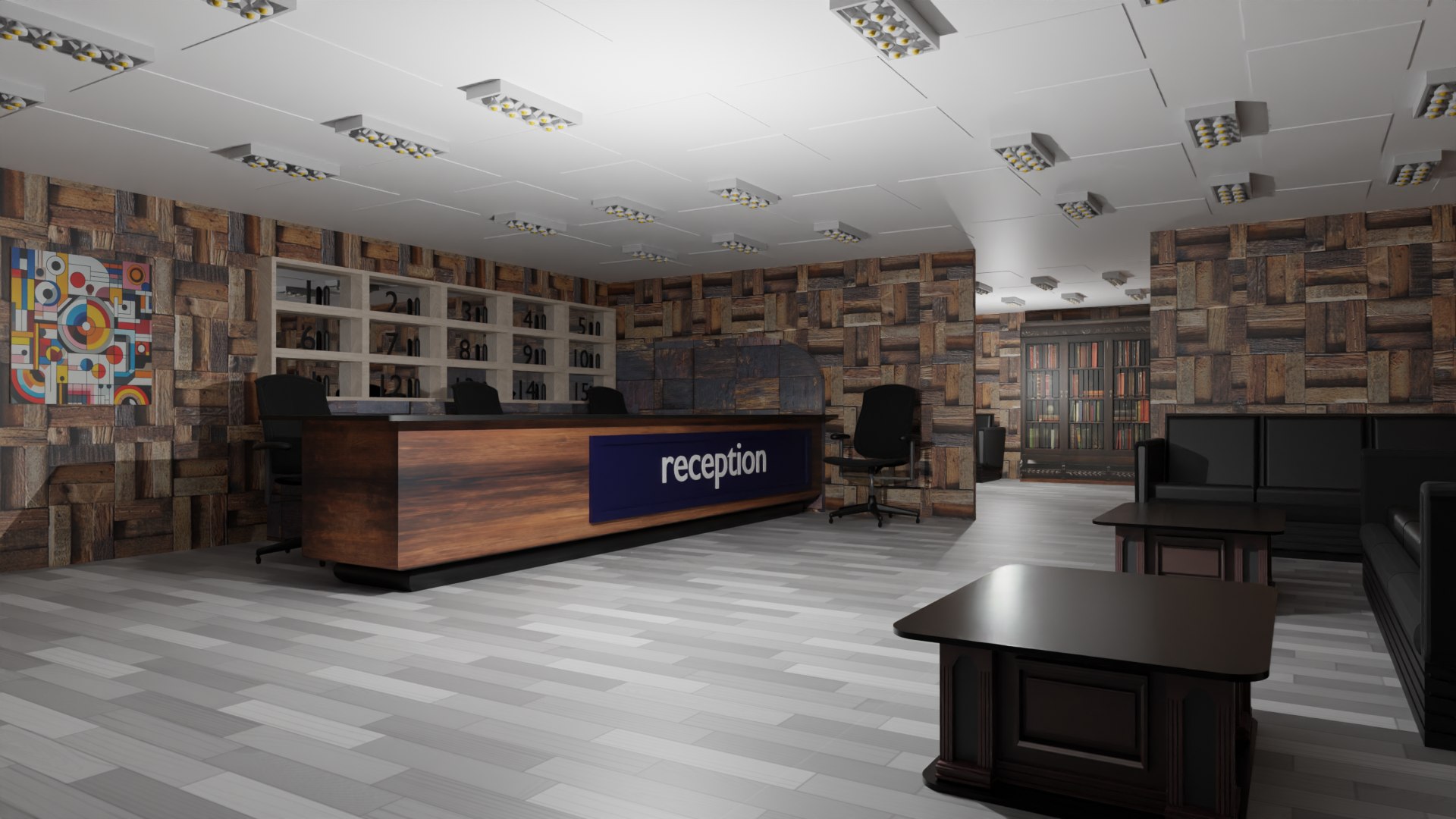 Reception Interior 3D Model - TurboSquid 2178792