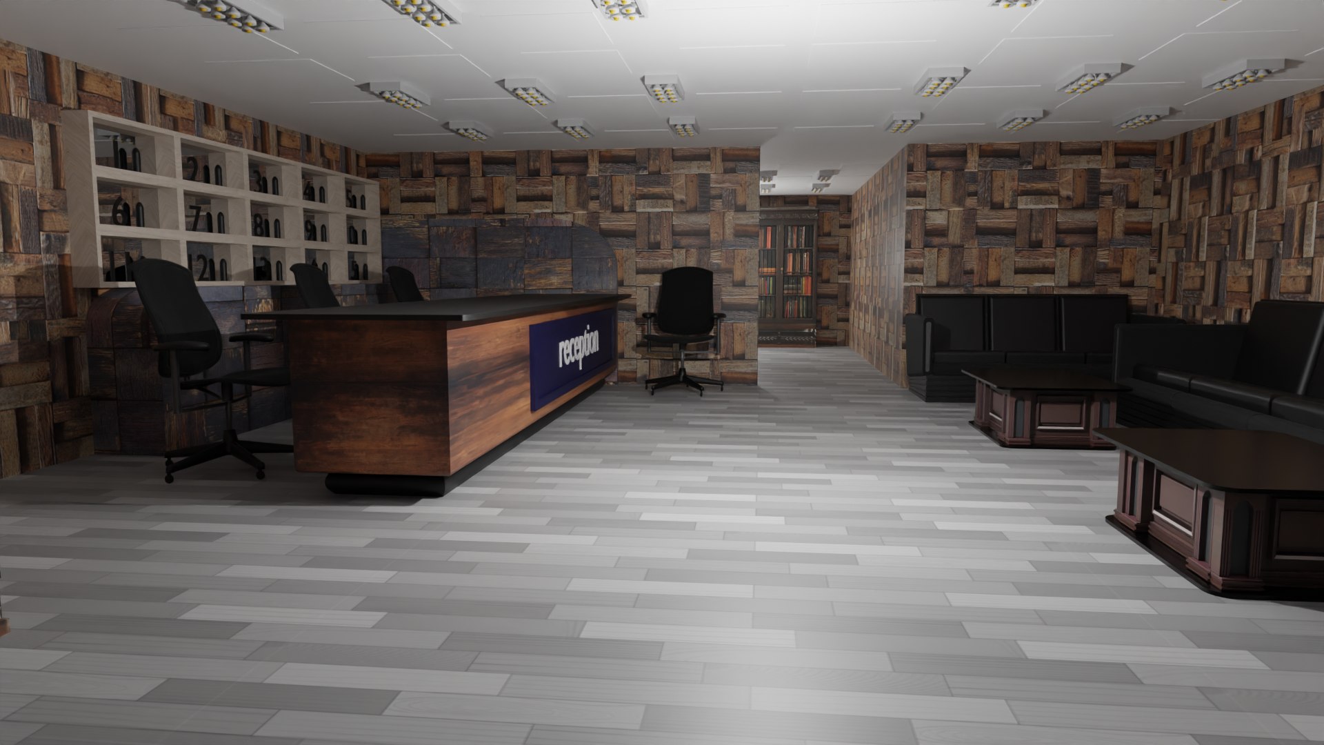 Reception Interior 3D model - TurboSquid 2178792