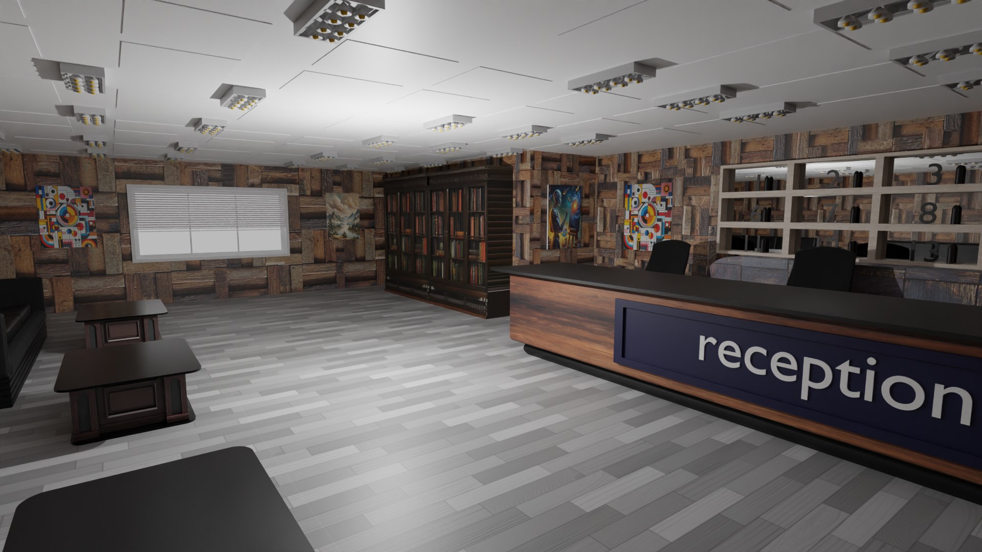 Reception Interior 3D Model - TurboSquid 2178792