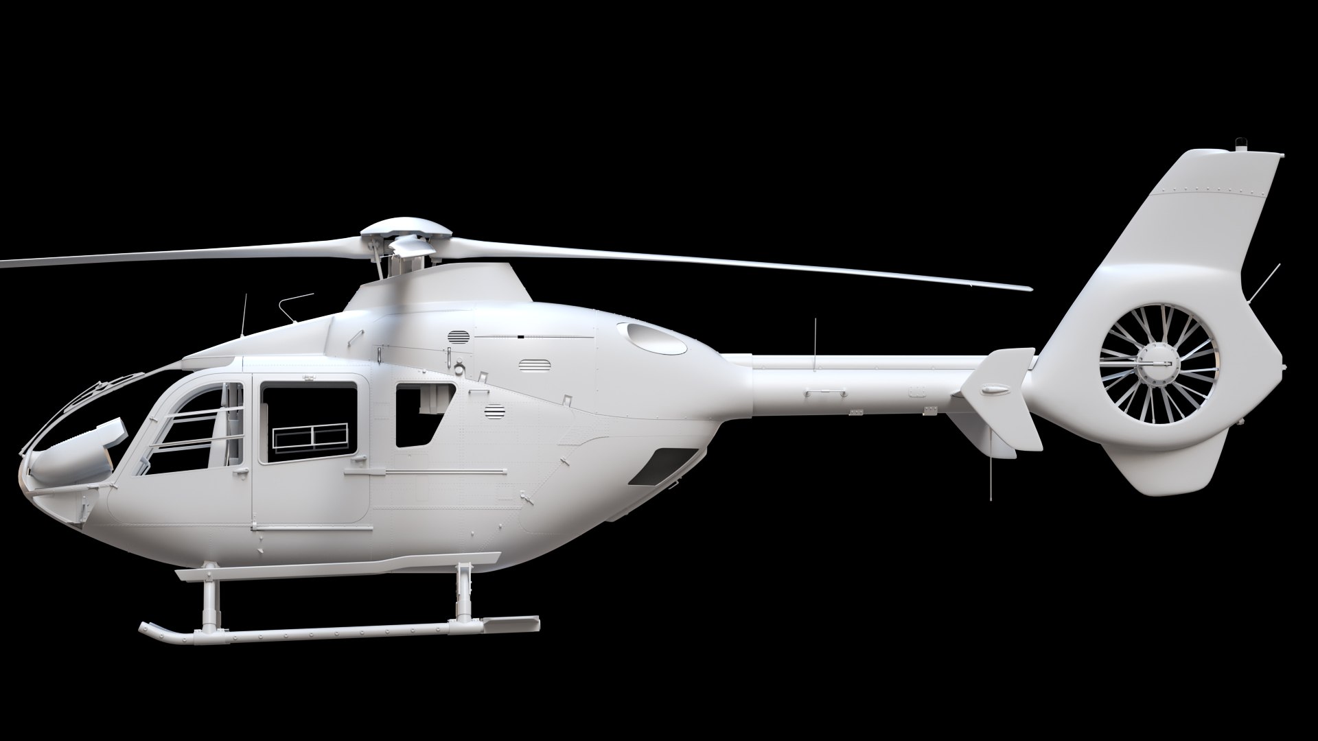 3d model eurocopter ec-135