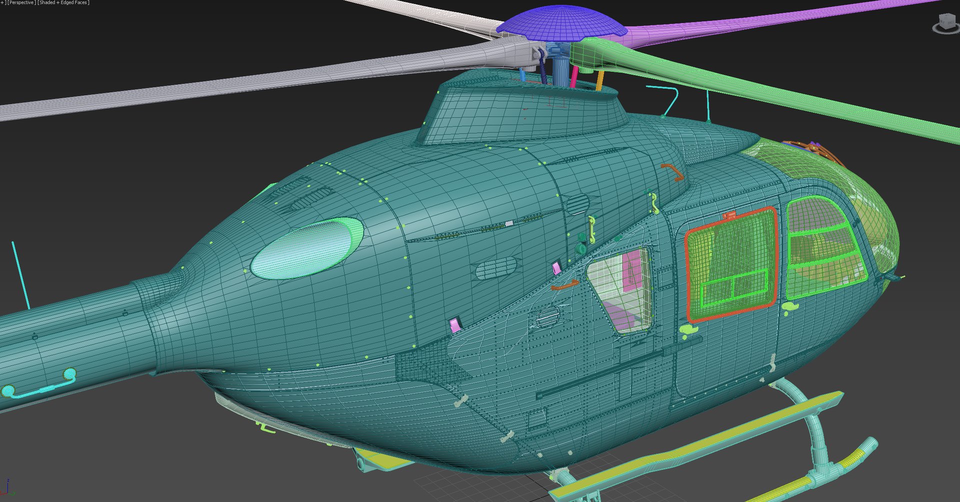 3d model eurocopter ec-135