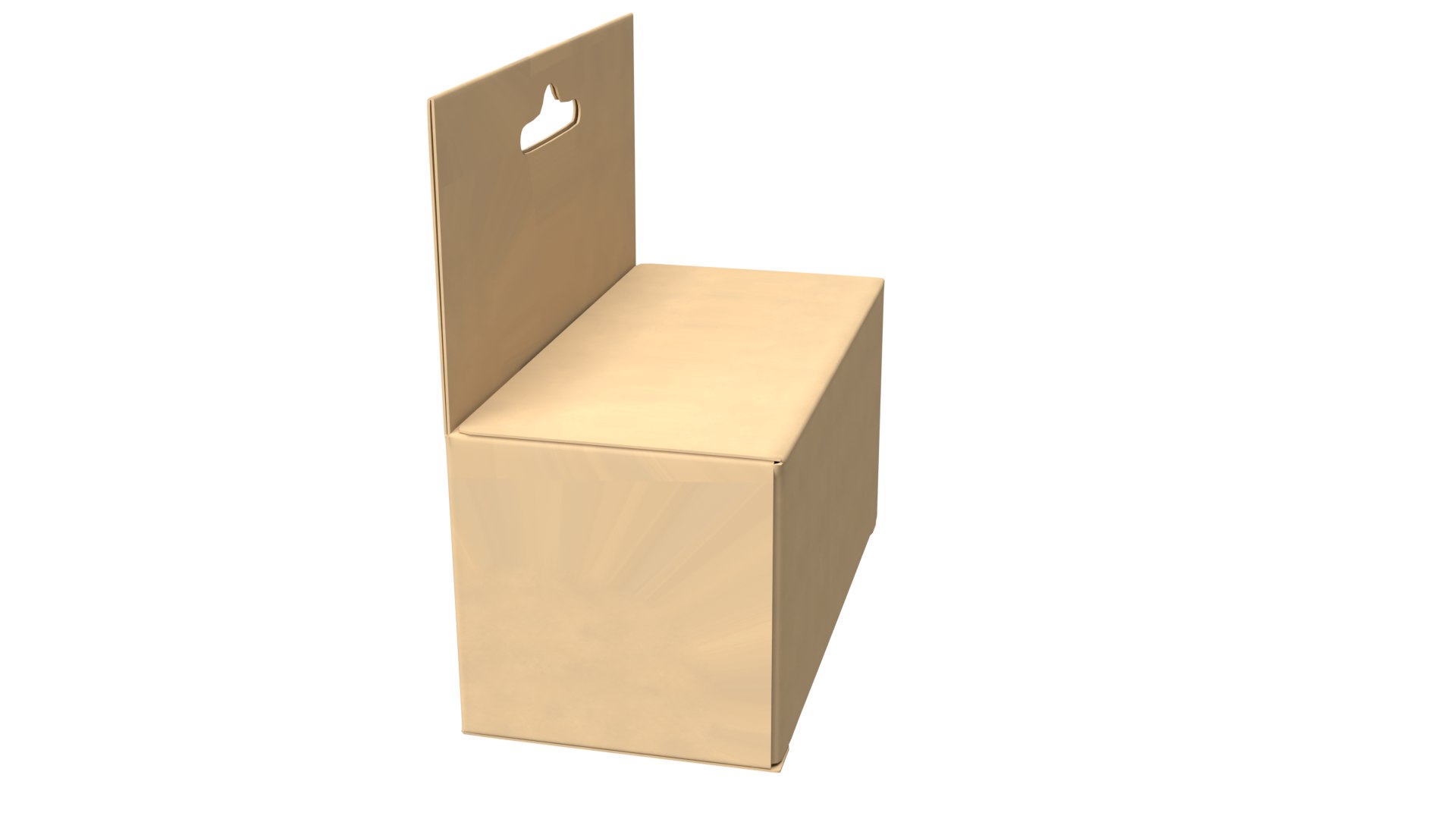 3D Hanging Cardboard Box Retail - TurboSquid 1884991