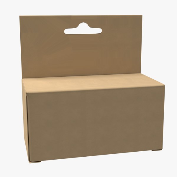 3D Hanging cardboard box retail - TurboSquid 1884991