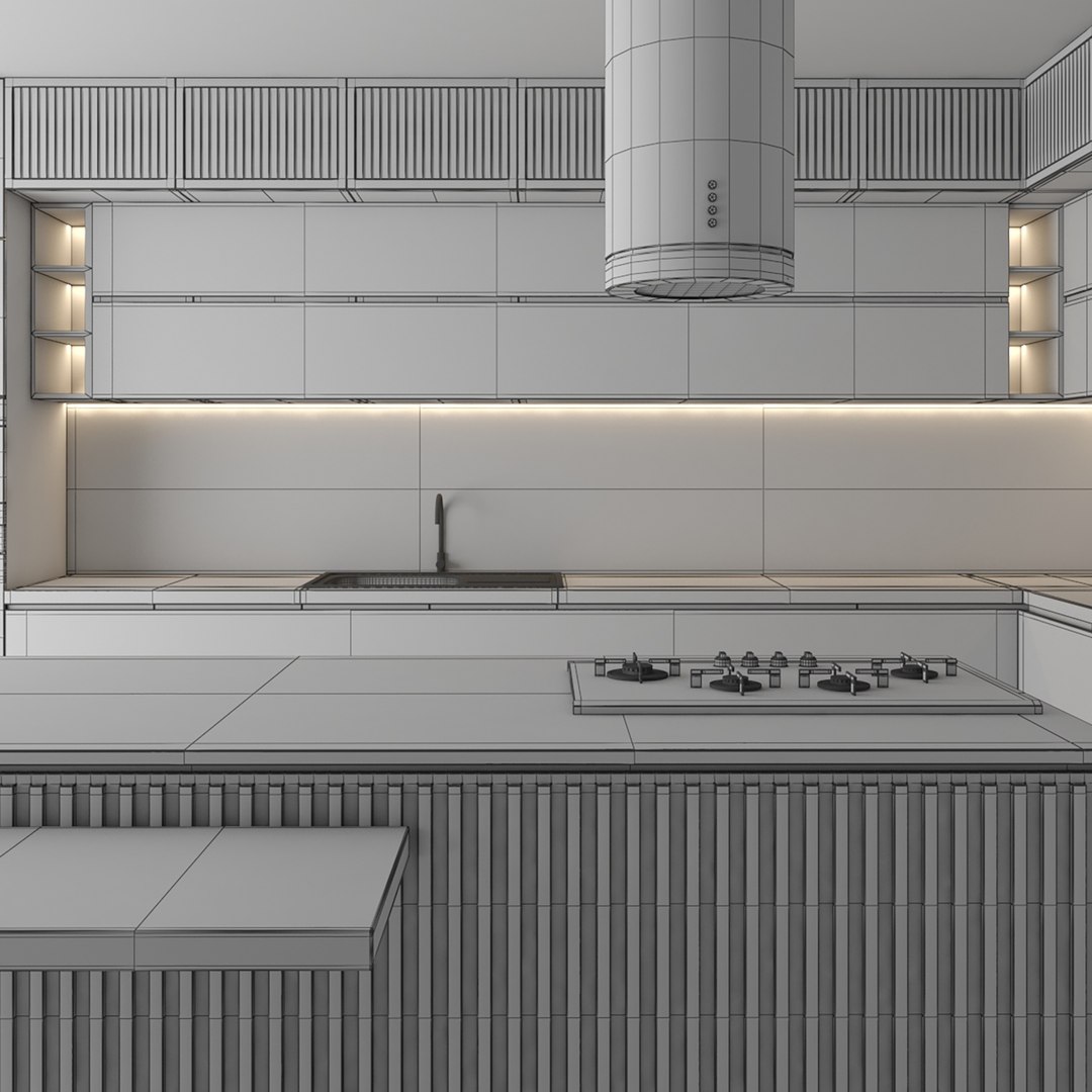 Kitchen Set 25 3D Model - TurboSquid 1990010