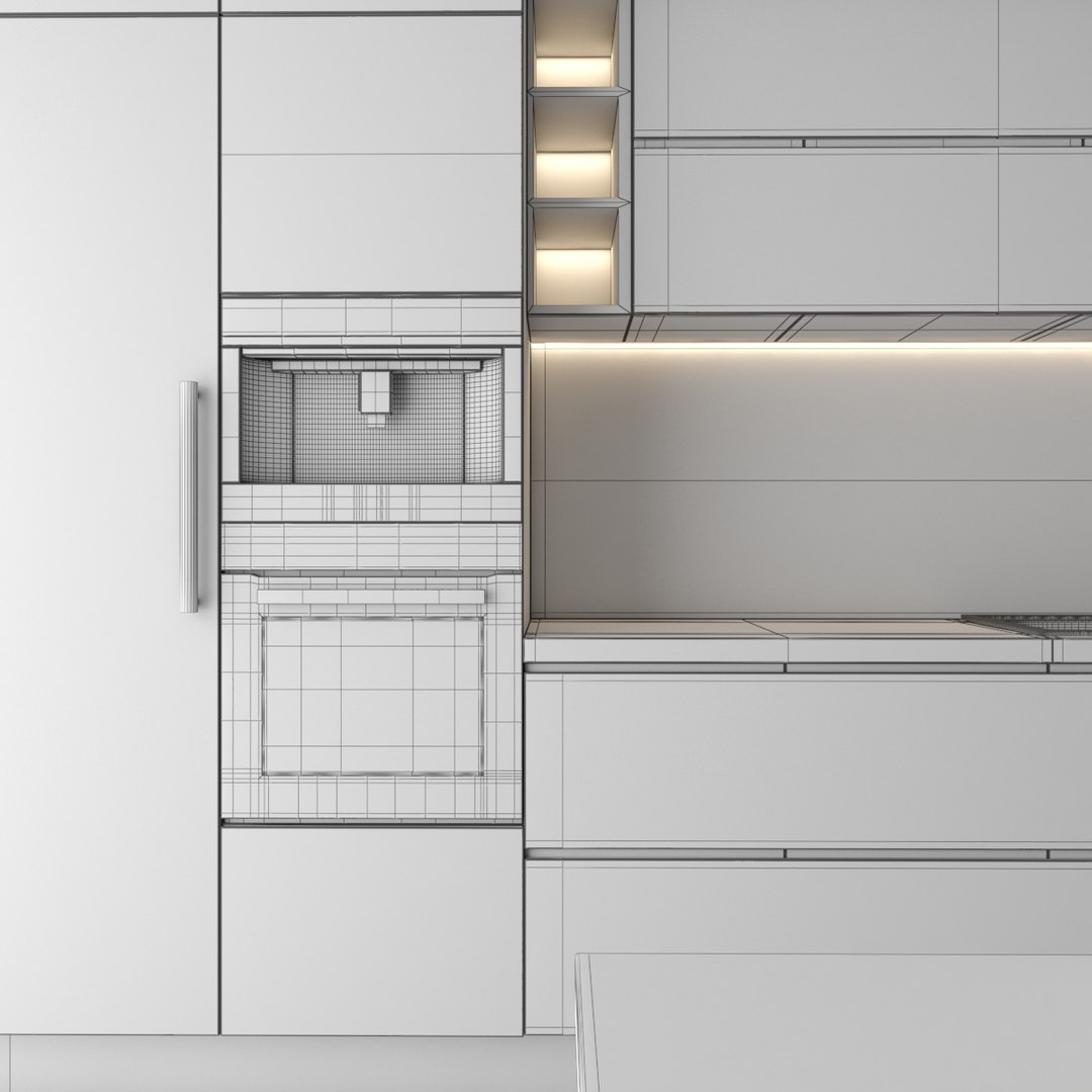 Kitchen Set 25 3D Model - TurboSquid 1990010