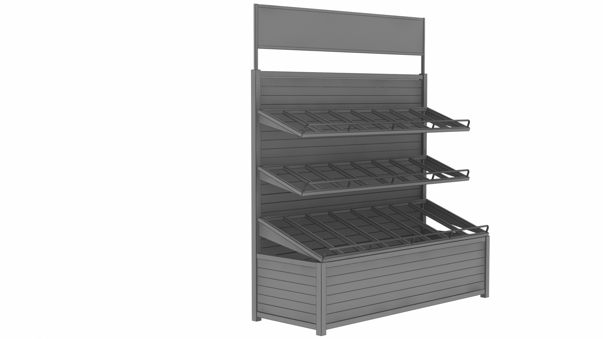 Fruit Display Stand Empty 3D Model - TurboSquid 2426376