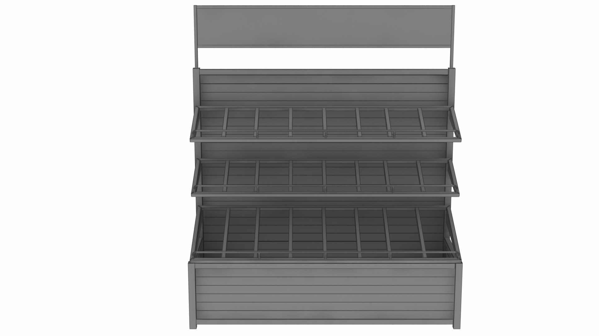 Fruit Display Stand Empty 3D Model - TurboSquid 2426376