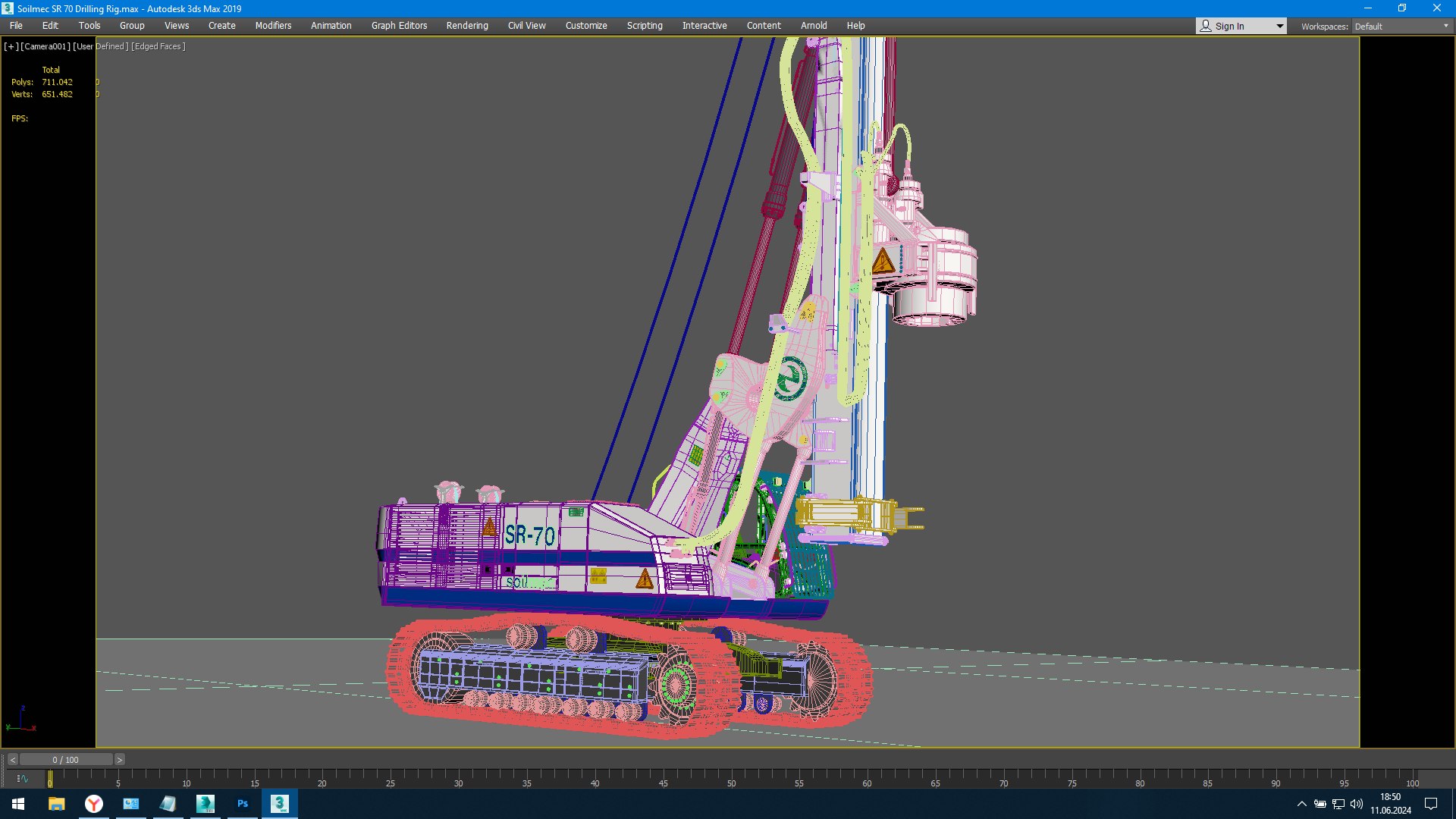 Soilmec SR 70 Drilling Rig 3D - TurboSquid 2243316