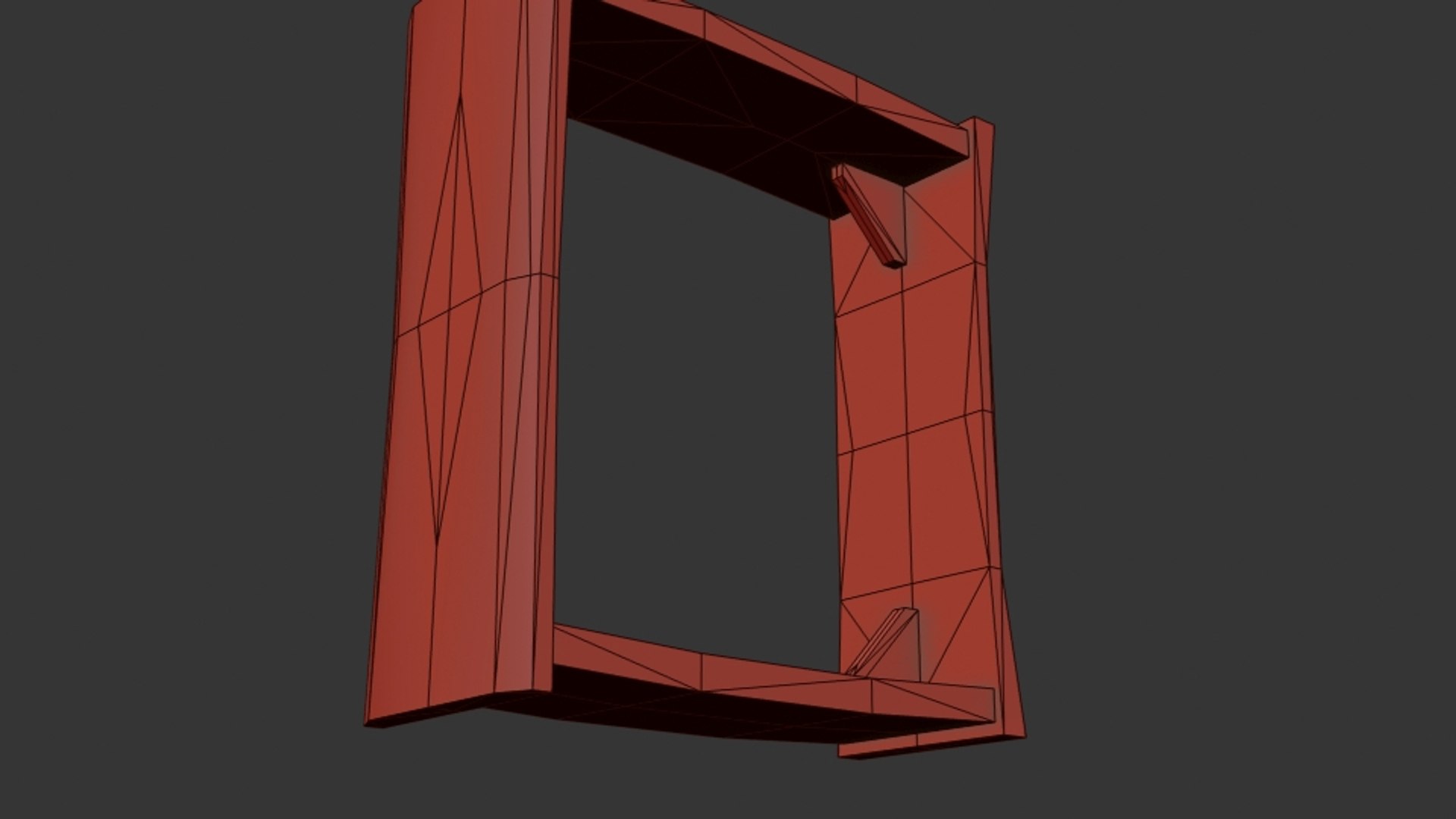 3D Wooden Bookshelf Window 06 - TurboSquid 1721575