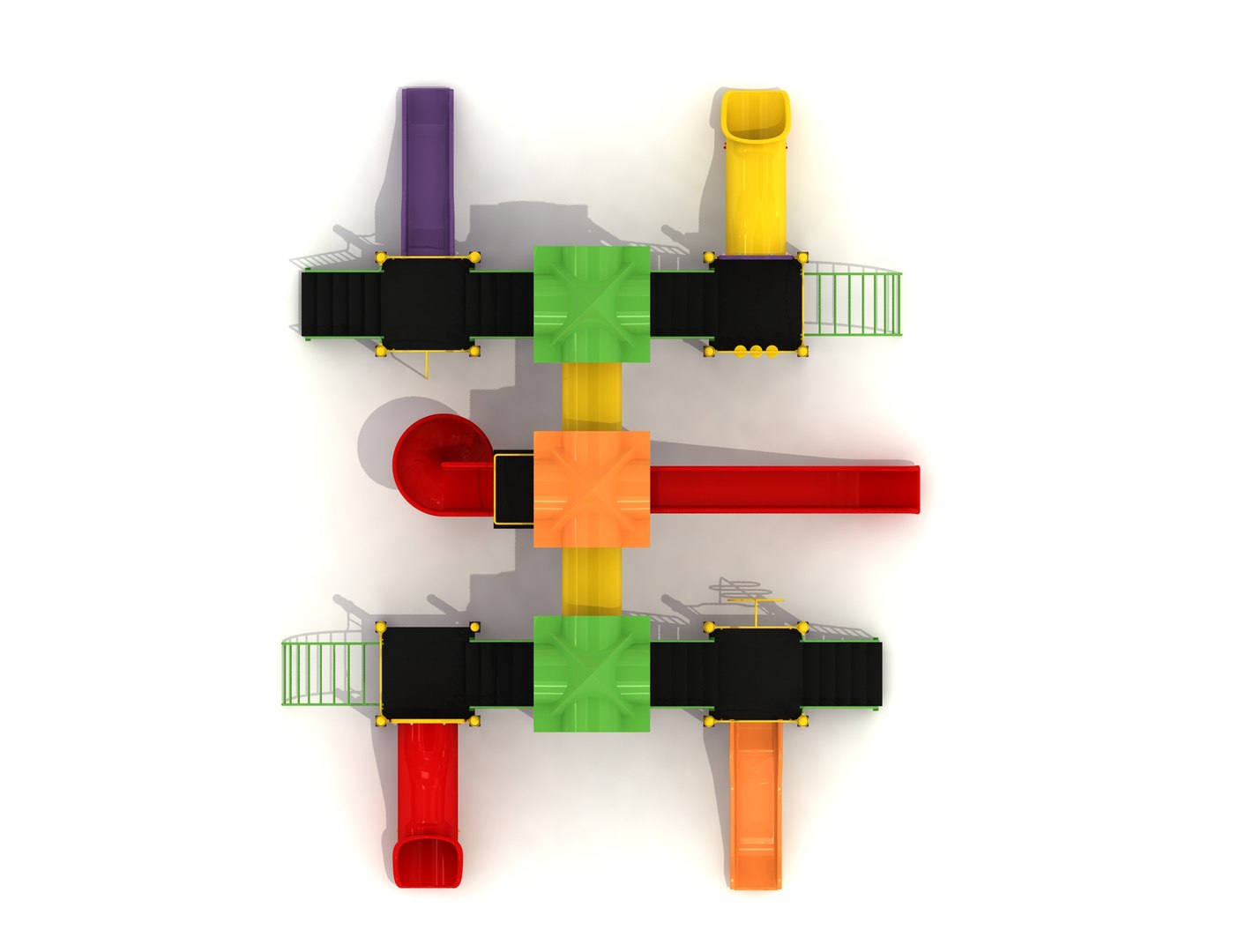 Metal Playground Slide 3D Model - TurboSquid 1554109