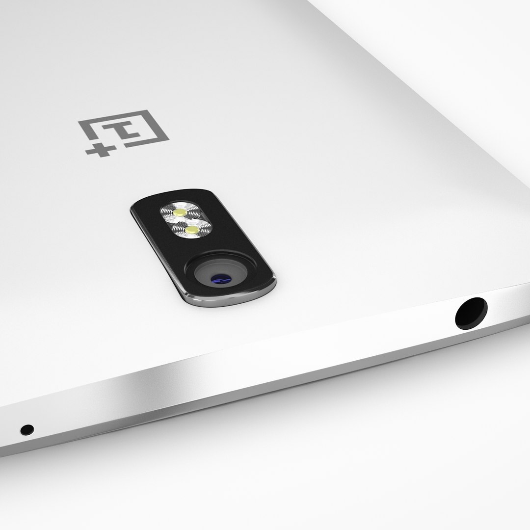 oneplus white black 3d model