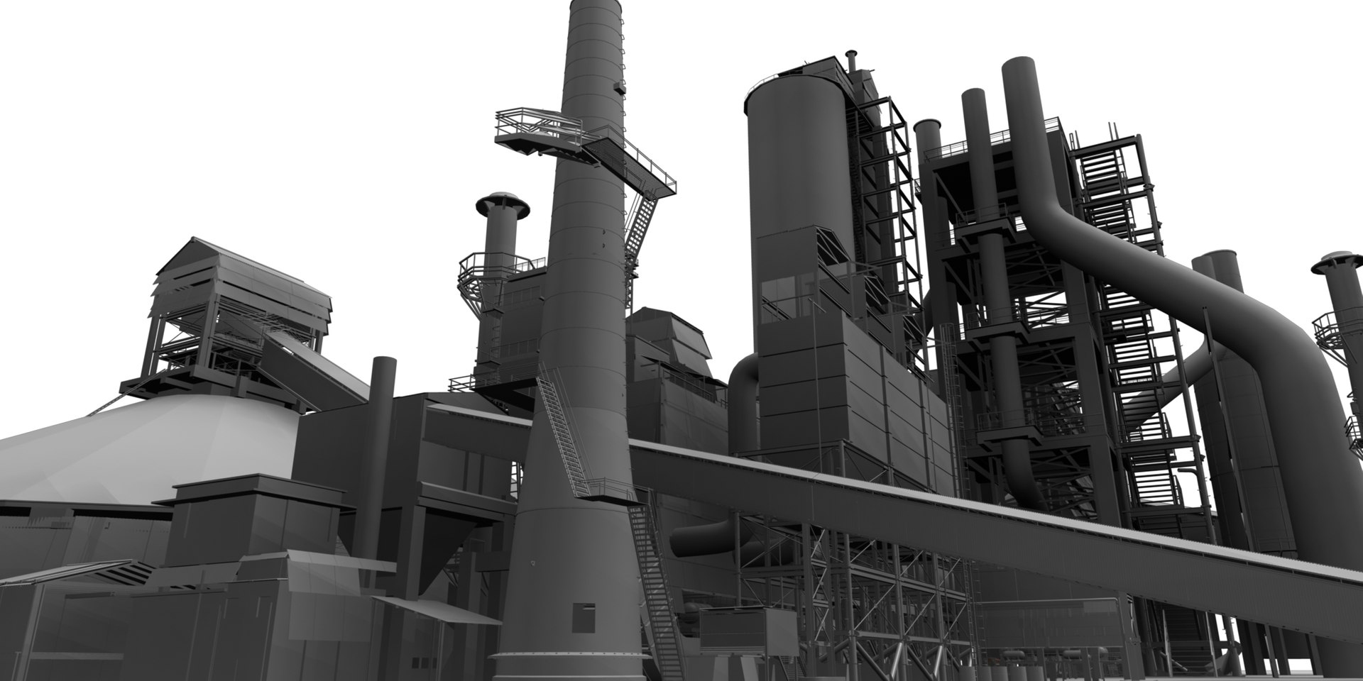3D cement factory - TurboSquid 1513181