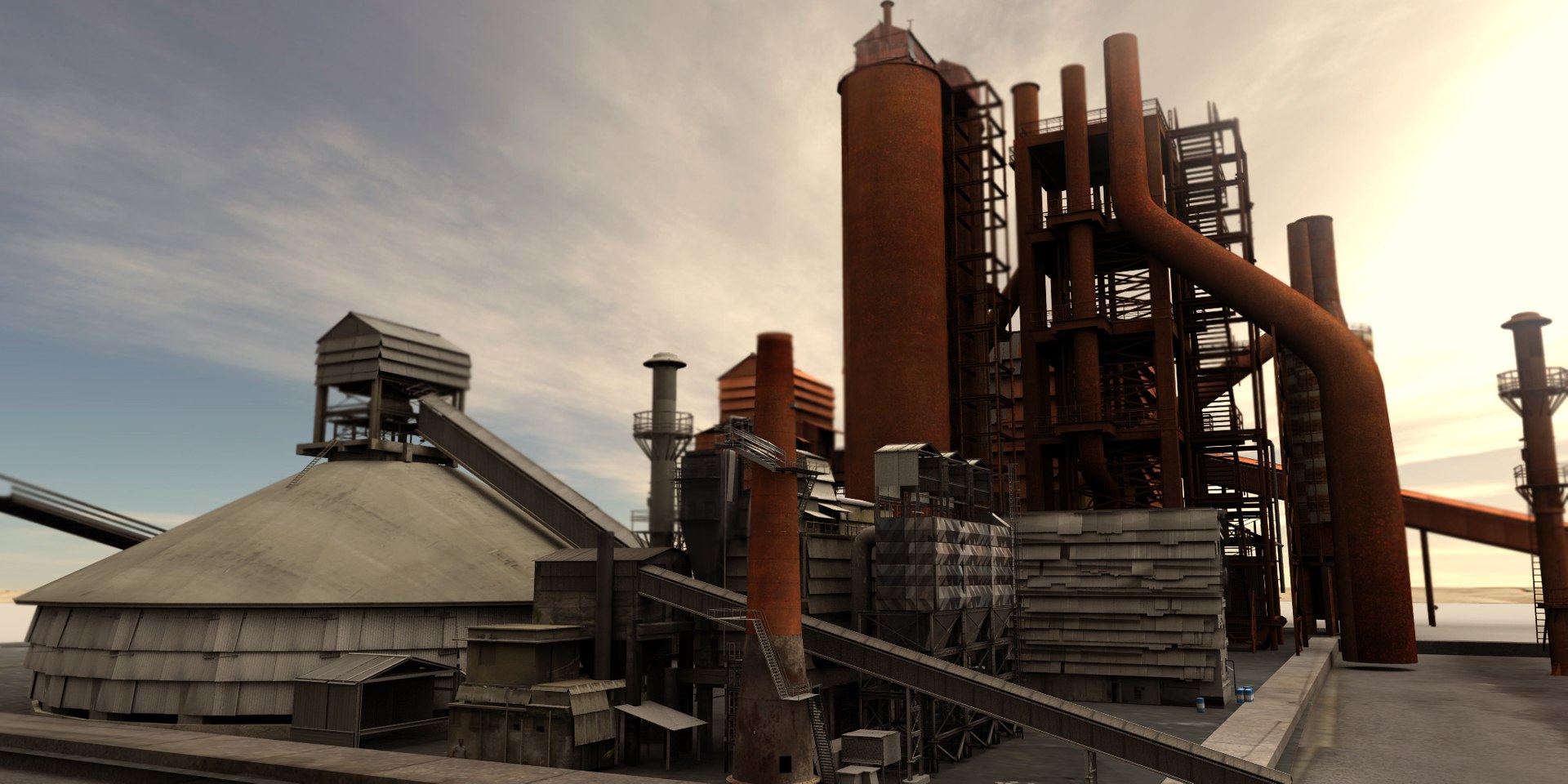 3D Cement Factory - TurboSquid 1513181