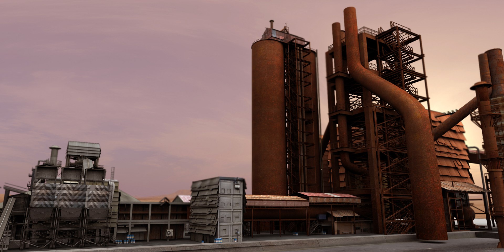 3D Cement Factory - TurboSquid 1513181