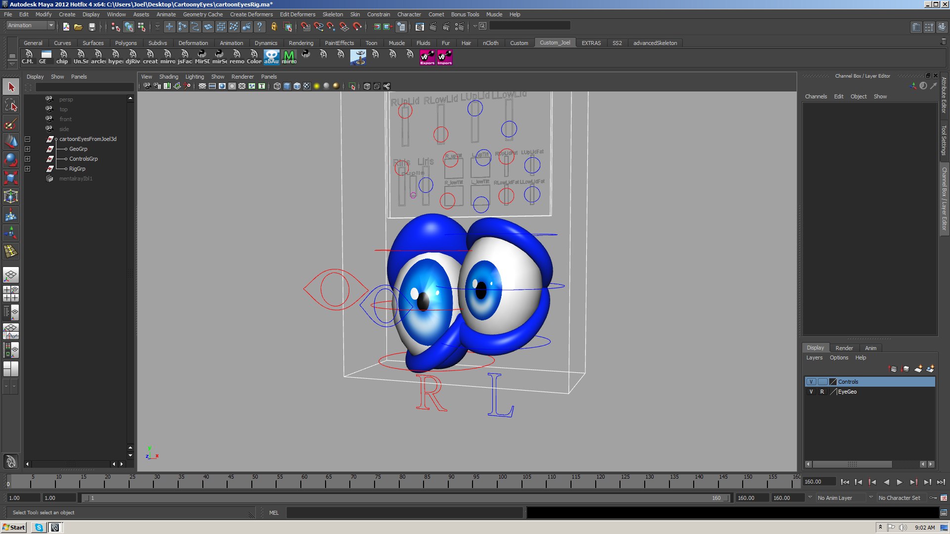 Eyes Rig 3d Ma