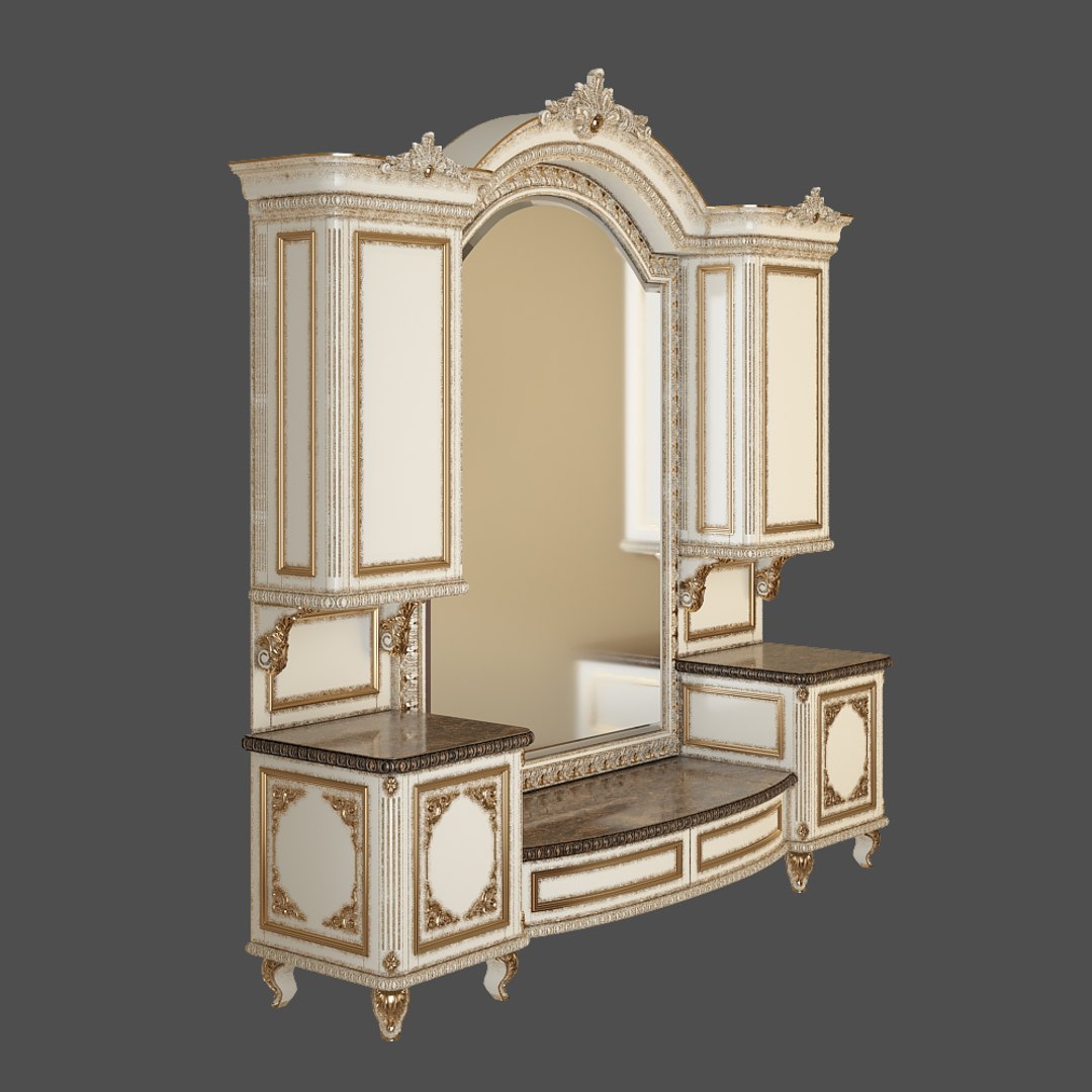 Dressing Table 3D Model - TurboSquid 1464897