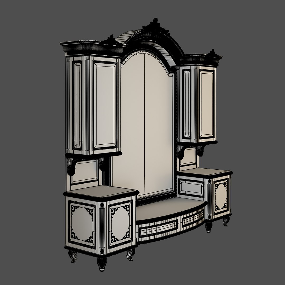 Dressing Table 3D Model - TurboSquid 1464897
