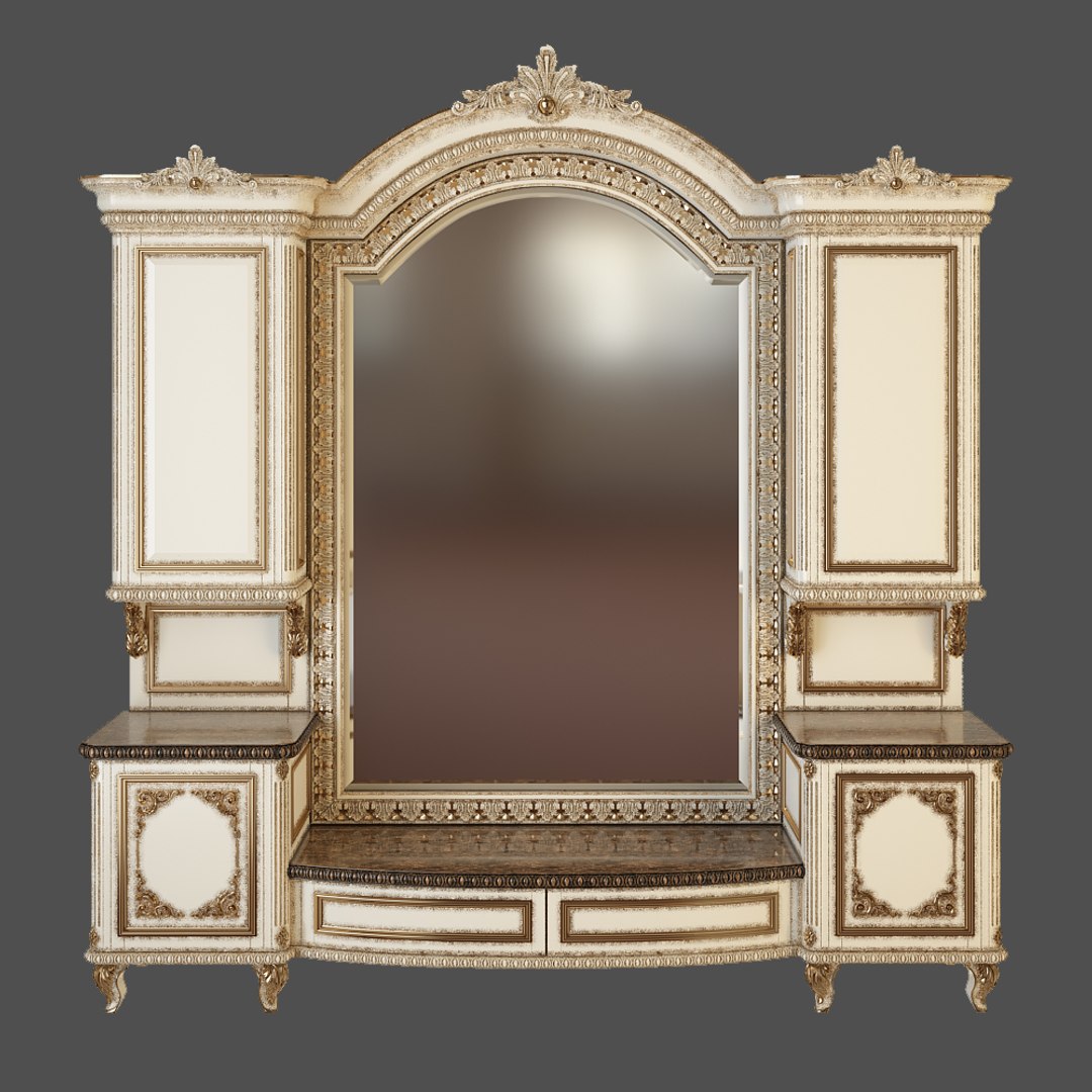 Dressing Table 3D Model - TurboSquid 1464897