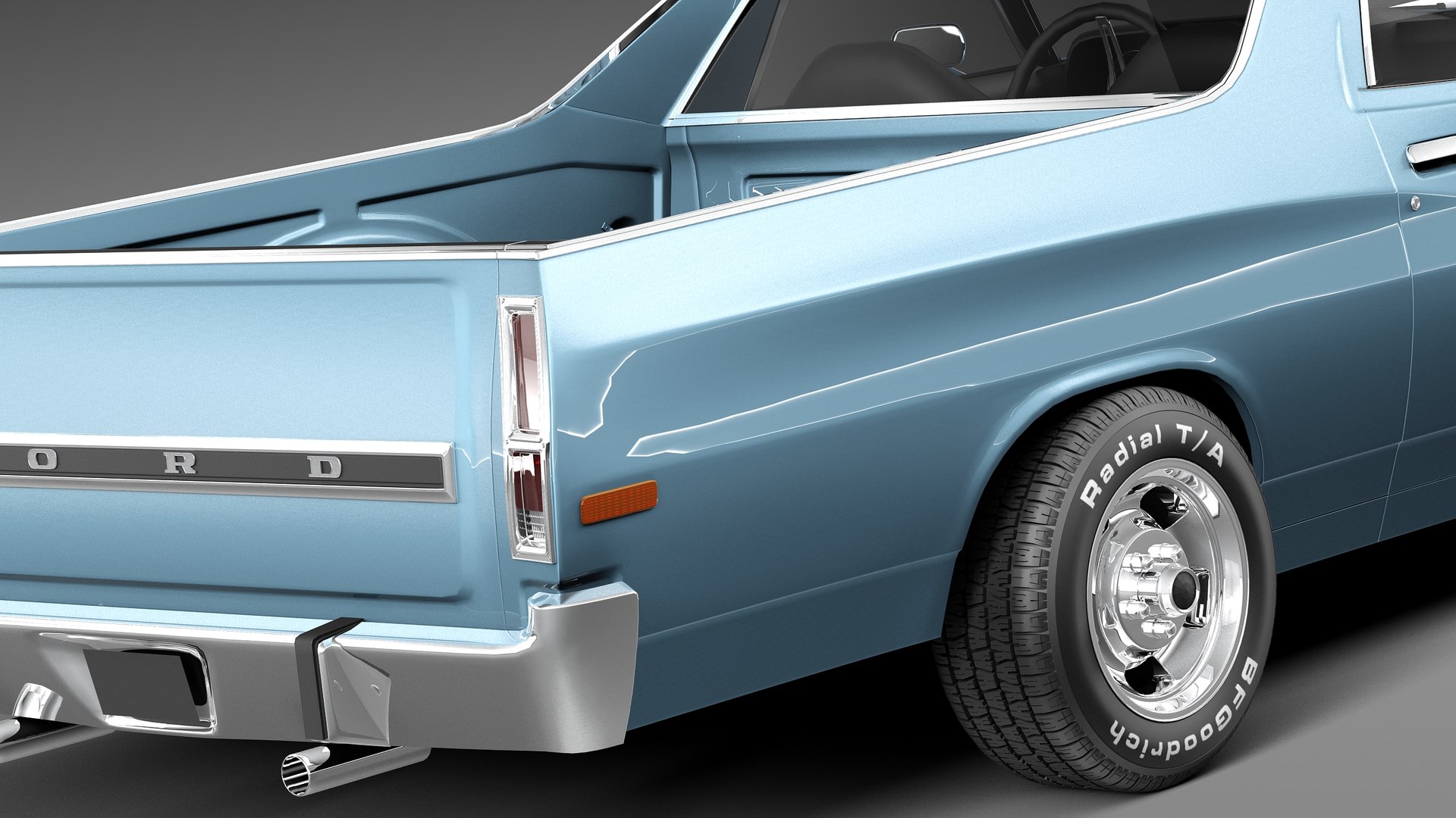 Ranchero 1972 Antique 3ds