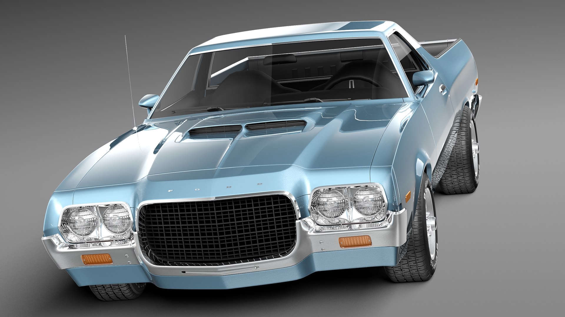 Ranchero 1972 Antique 3ds