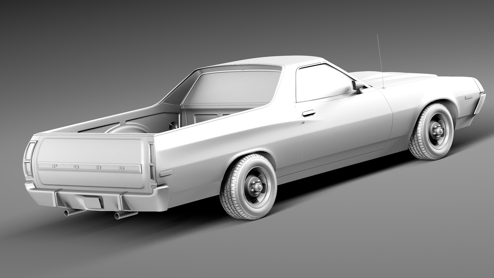 Ranchero 1972 Antique 3ds