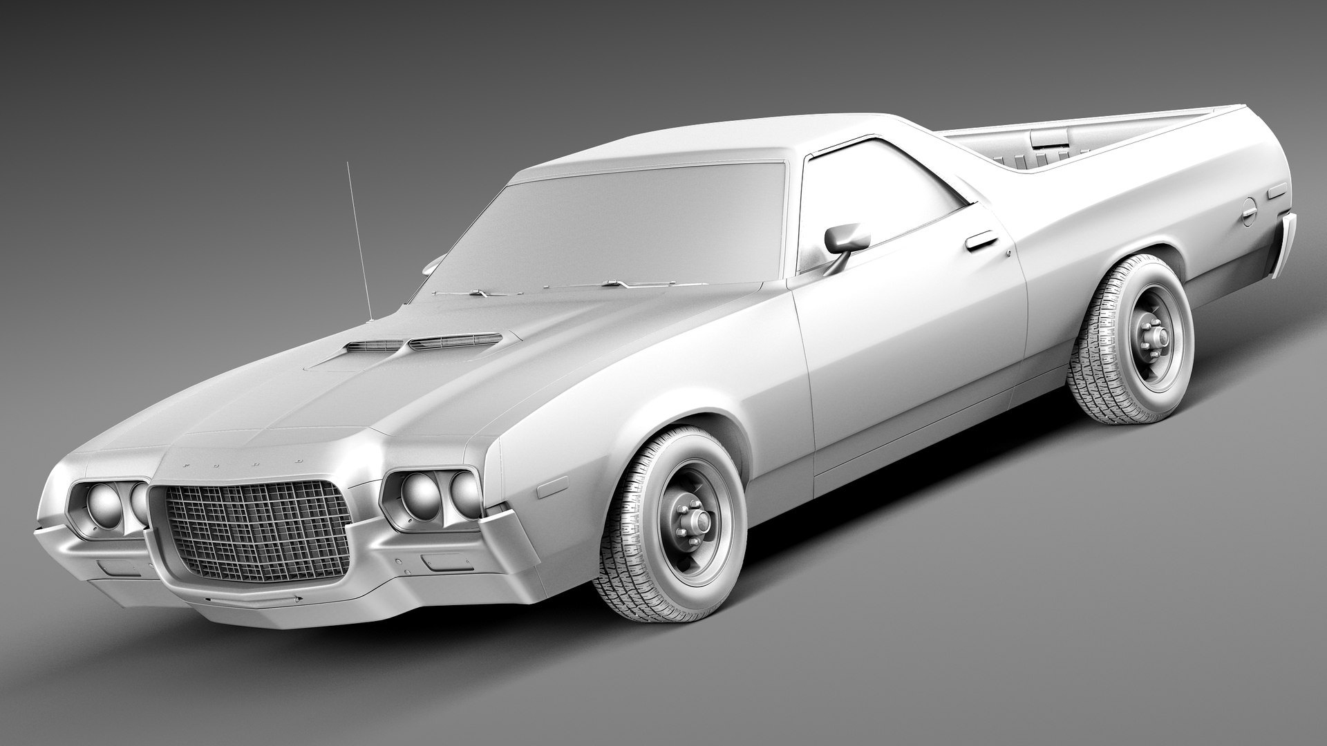 Ranchero 1972 Antique 3ds