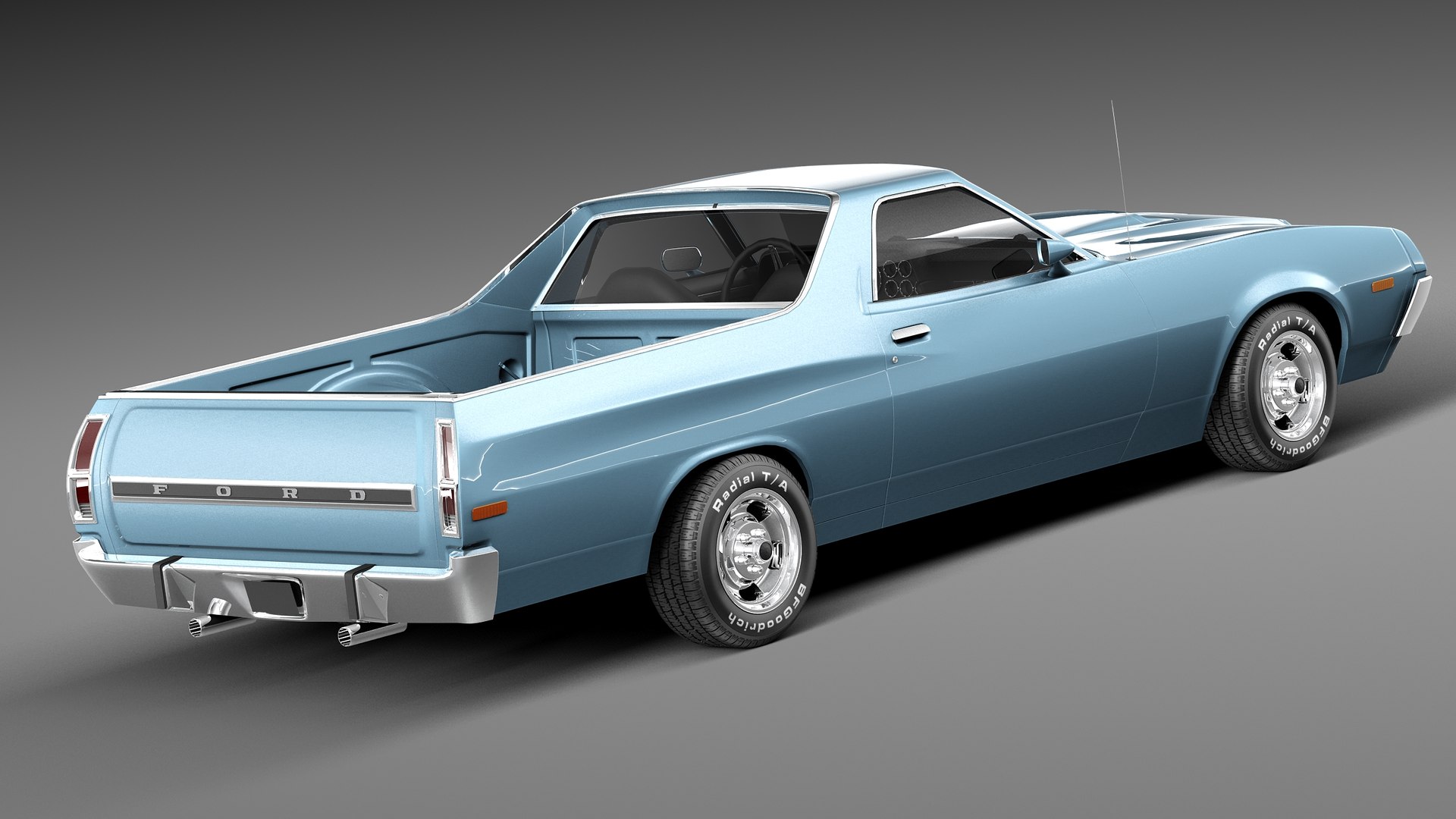 Ranchero 1972 Antique 3ds