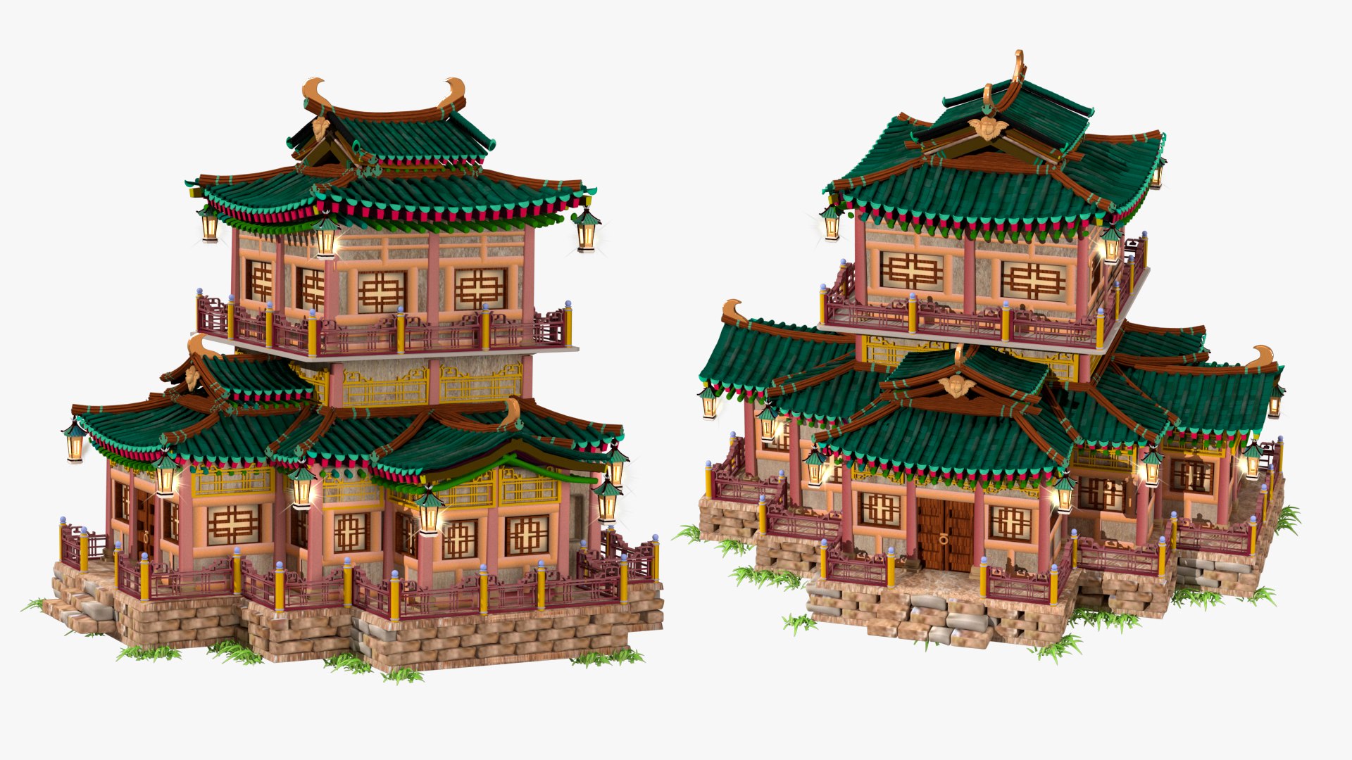 3D Japanese Style House 3D Model High-poly - TurboSquid 2345785