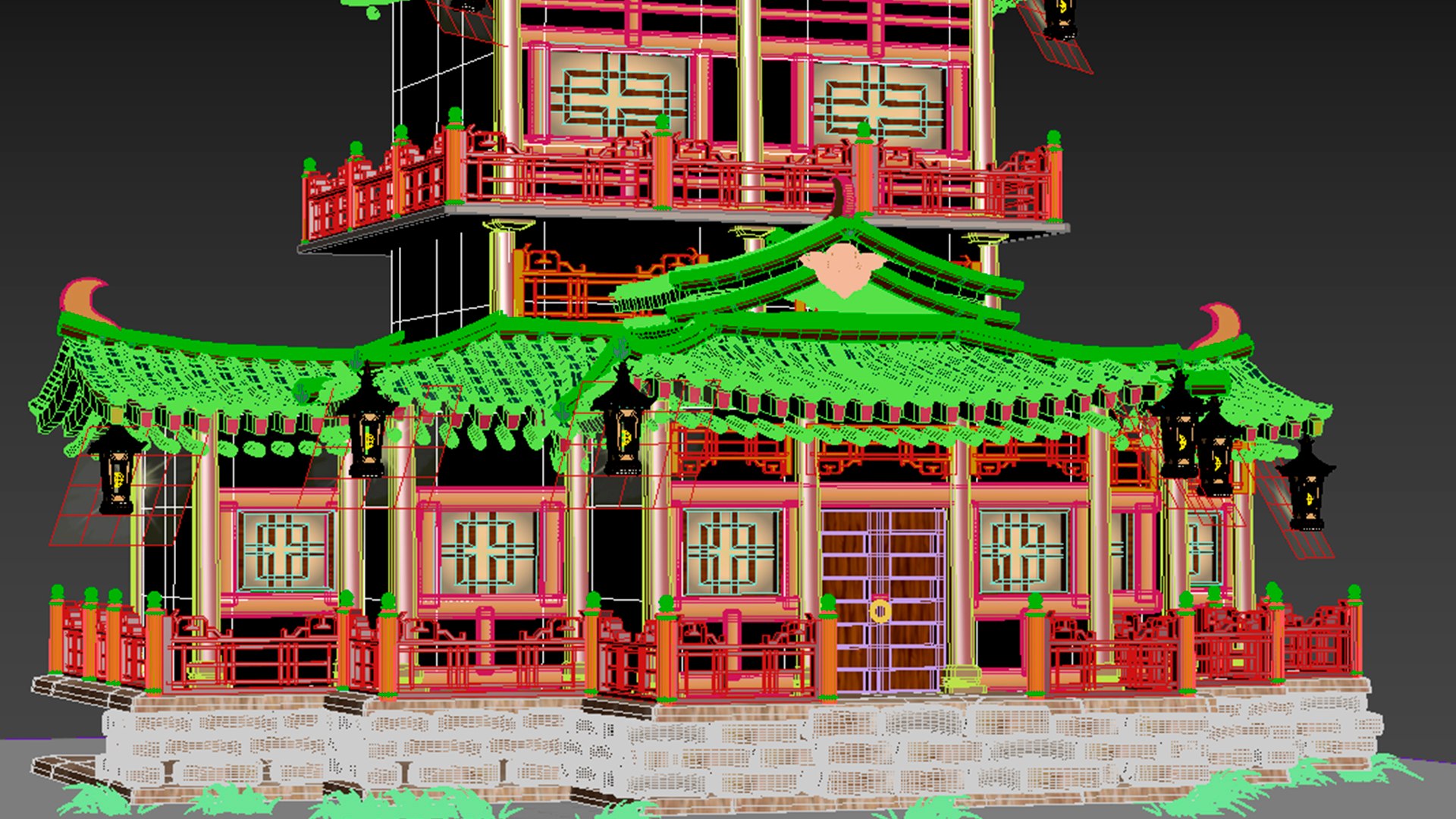 3D Japanese Style House 3D Model High-poly - TurboSquid 2345785