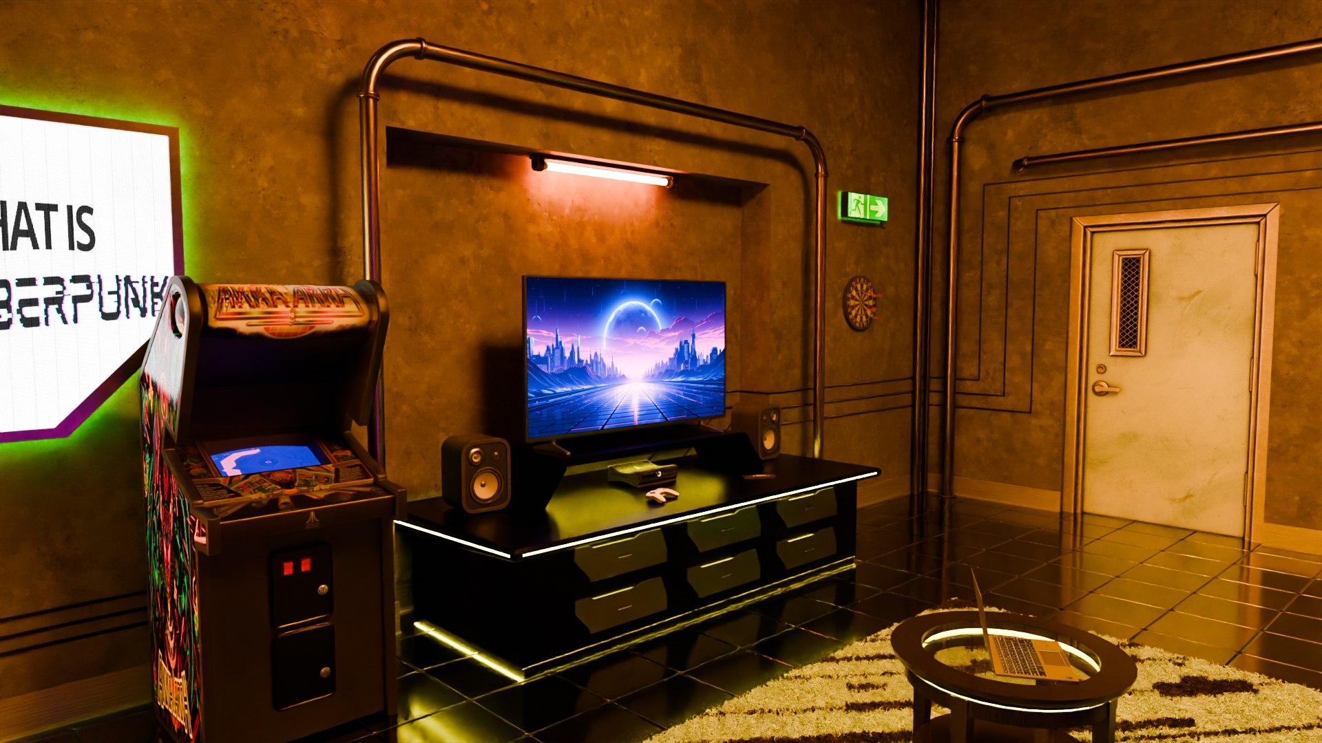 3D Cyberpunk Room - TurboSquid 2359546