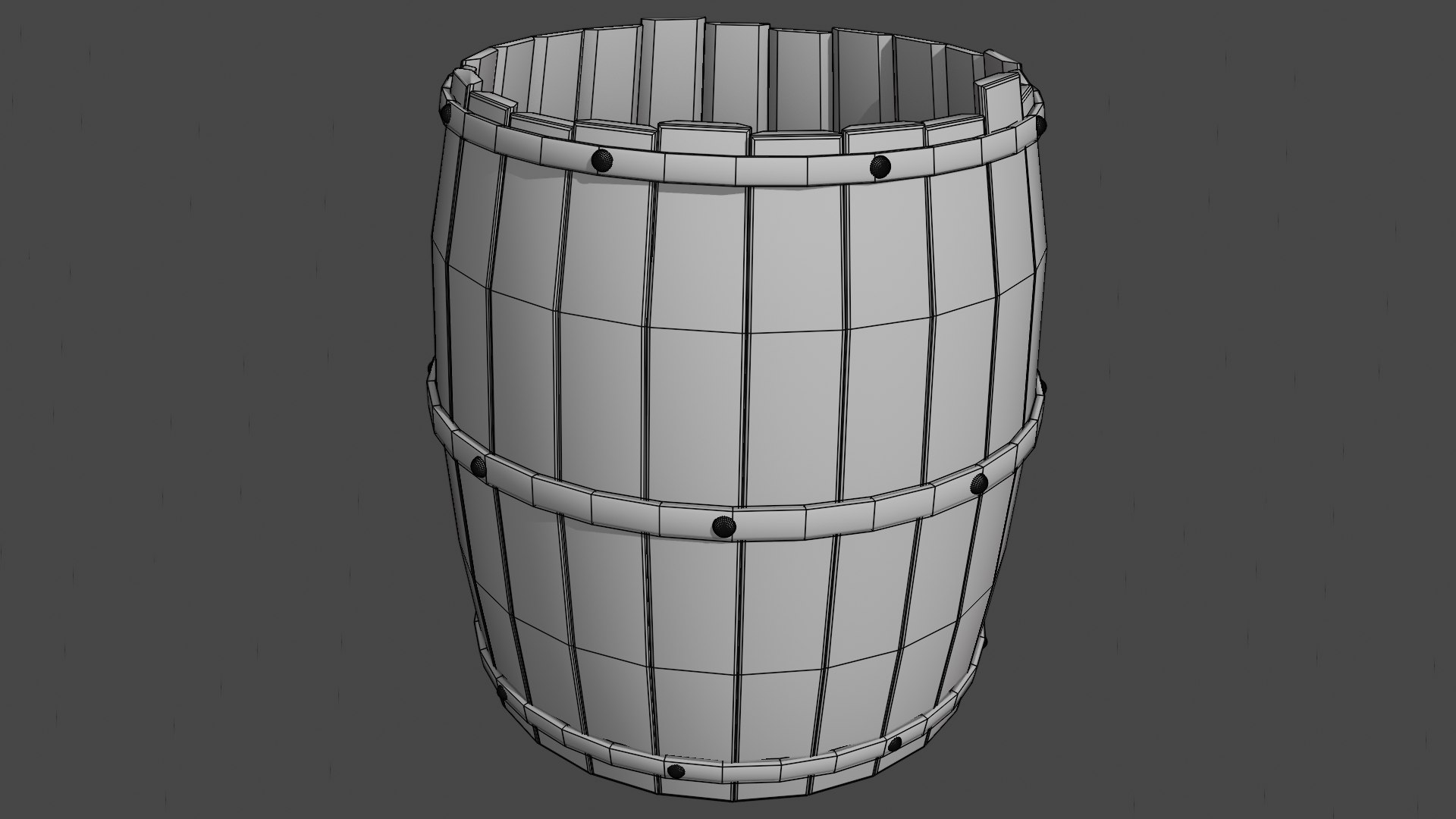 Low Poly Realistic Barrel 3D - TurboSquid 1941838