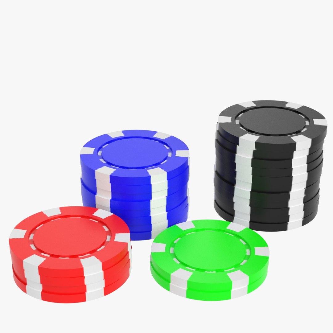 Casino Tokens Stacks 3D - TurboSquid 1306291